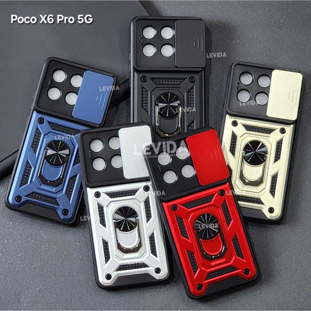 Jual Poco X6 Pro 5g Case Armor Slide Transformer Slide Kamera ...