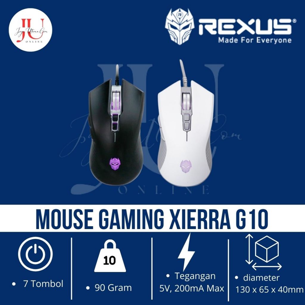 Jual Rexus Mouse Gaming Xierra G10 Original | Shopee Indonesia