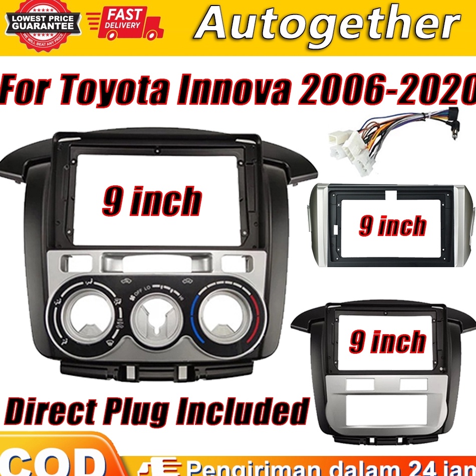 Jual KODE F66P Car Stereo 2din Panel Facia for TOYOTA Innova 2622 9 ...