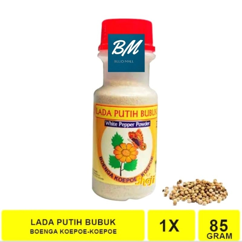 Jual Lada Putih Bubuk Boenga / Bunga Koepoe Kupu 85 gr | Shopee Indonesia