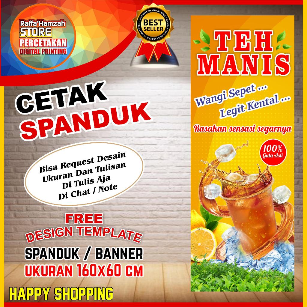 Jual Spanduk Banner Backdrop Es Teh Manis / Banner Es Teh Manis ...
