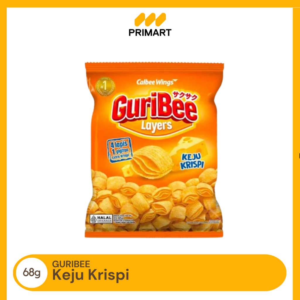 Jual Guribee Snack Keju Krispi 68 gr | Shopee Indonesia