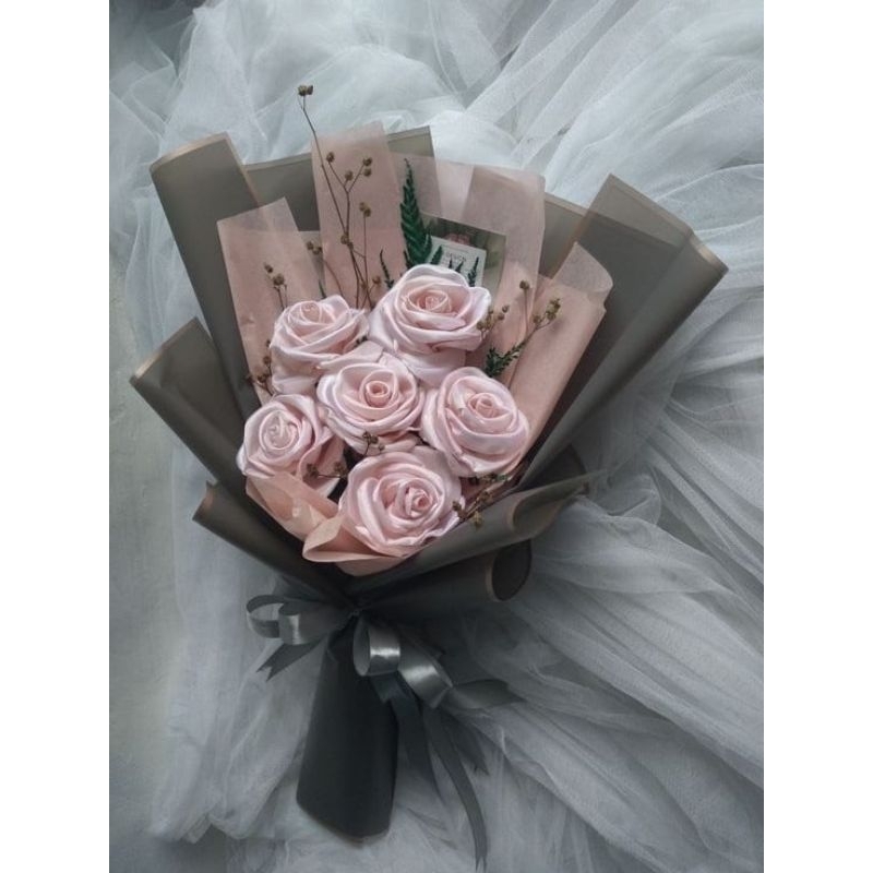 Jual buket bunga pita satin | Shopee Indonesia