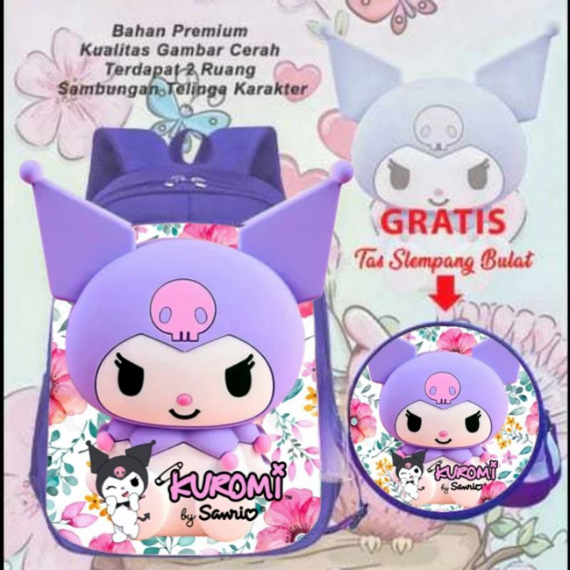 Jual Tas Ransel TK Motif Kuromi My/ Melodi Tas Sekolahan Tas Anak Lucu | Shopee Indonesia