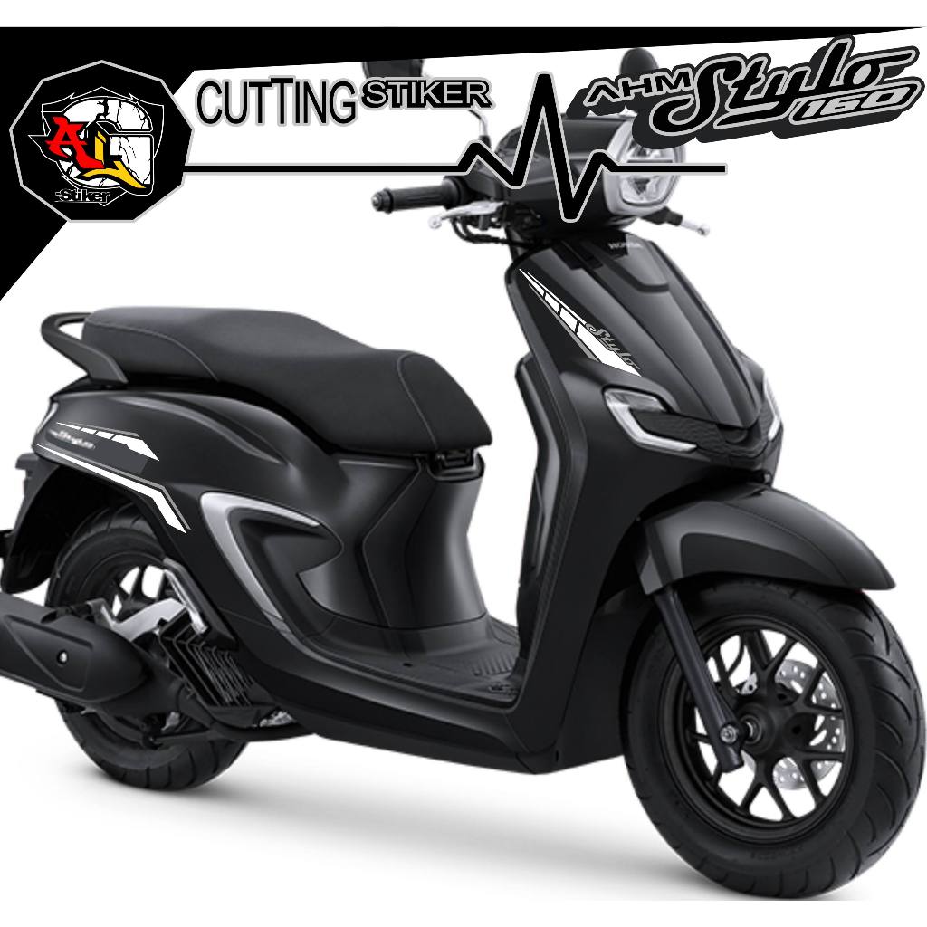 Jual STICKER CUTTING/STRIPING MOTOR AHM STYLO/SC.439C/STIKER SIMPEL ...