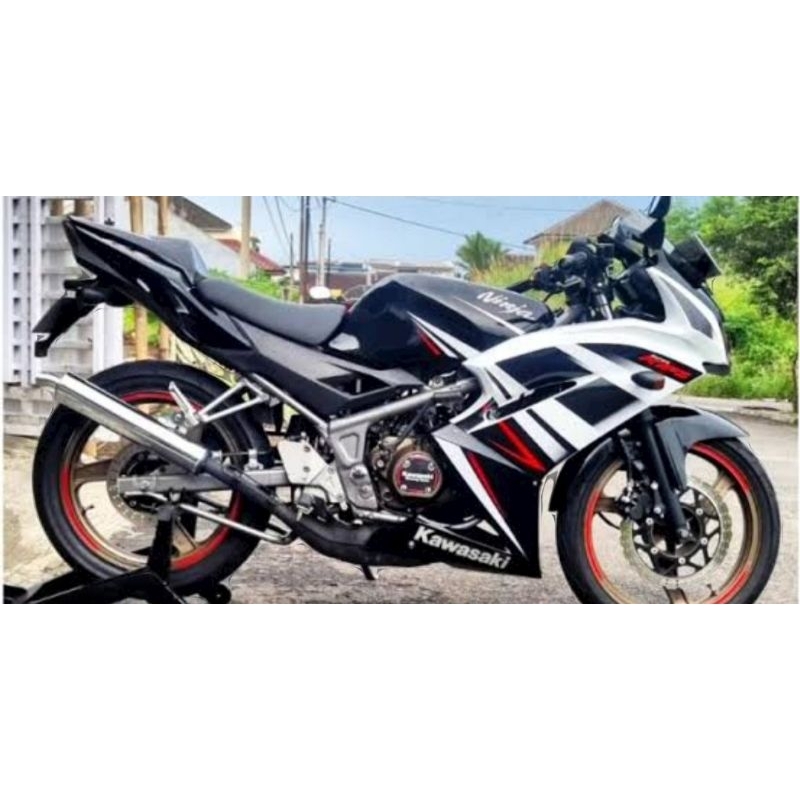 Jual STIKER STICKER STRIPING STRIPPING NINJA RR NEW 2015 SE PUTIH HITAM ...