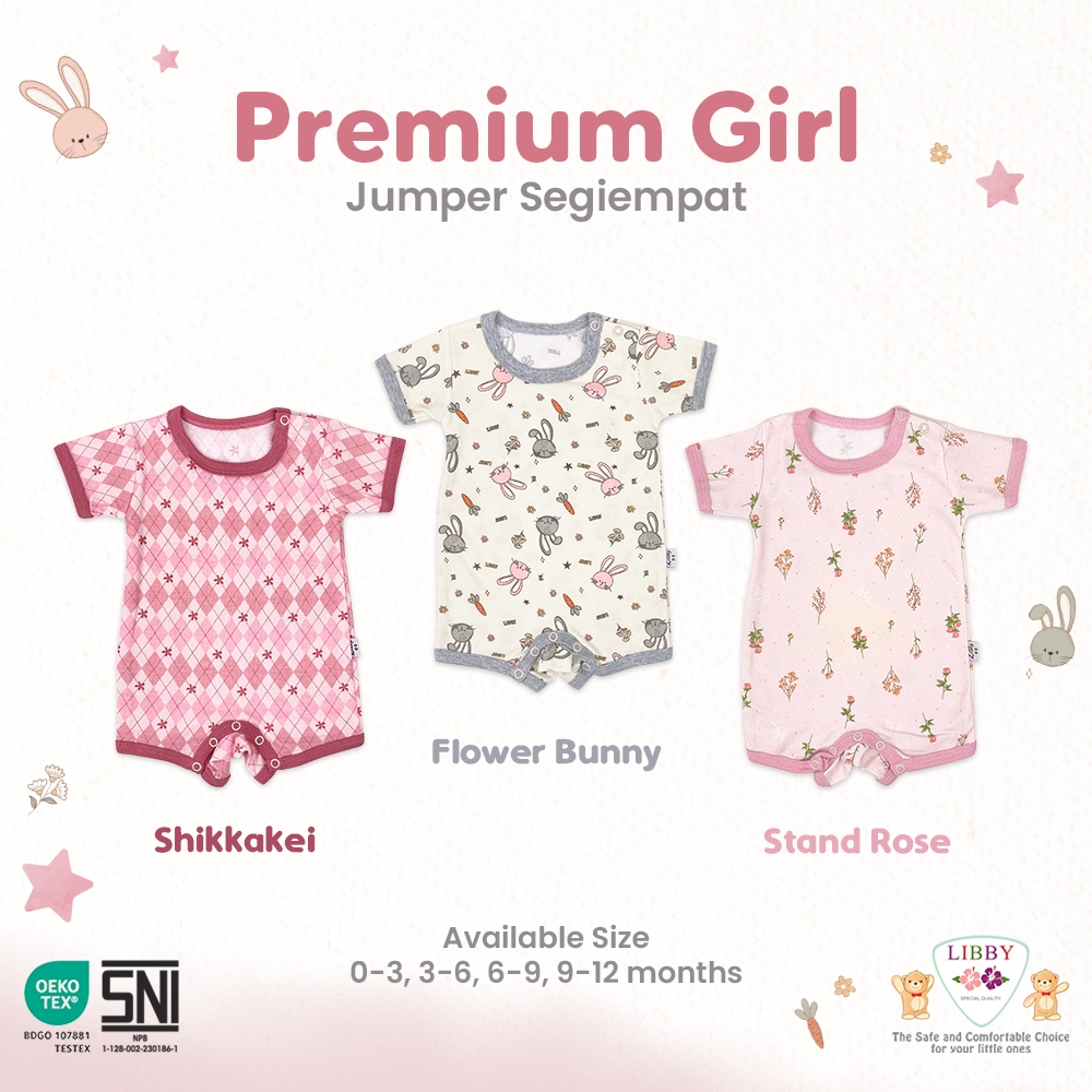 Jual LIBBY Premium Jumper Segiempat Motif Girl (1 PCS/PACK) | Shopee ...