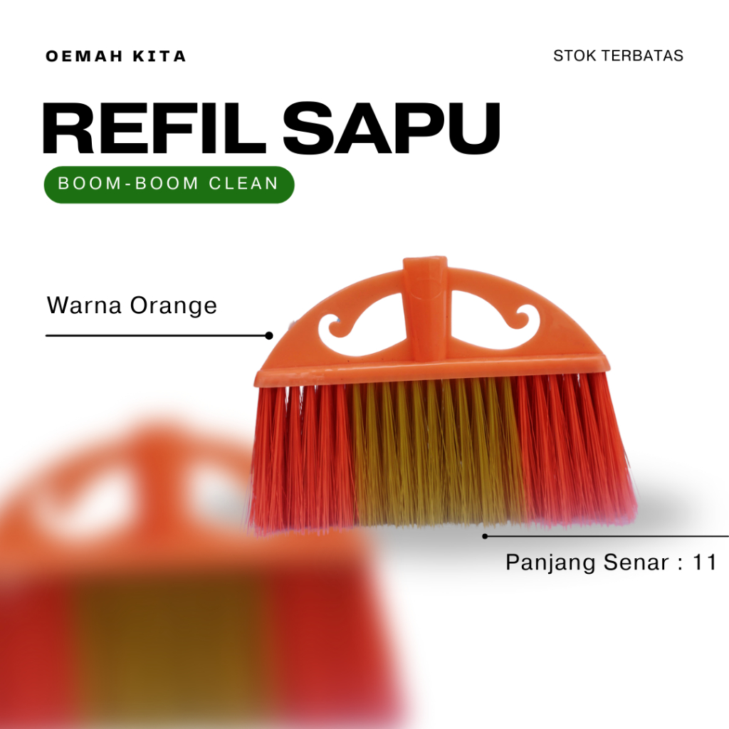 Jual Refill Sapu Nilon Murah | Nilon Kumis Warna BOOM-BOOM CLEAN ...