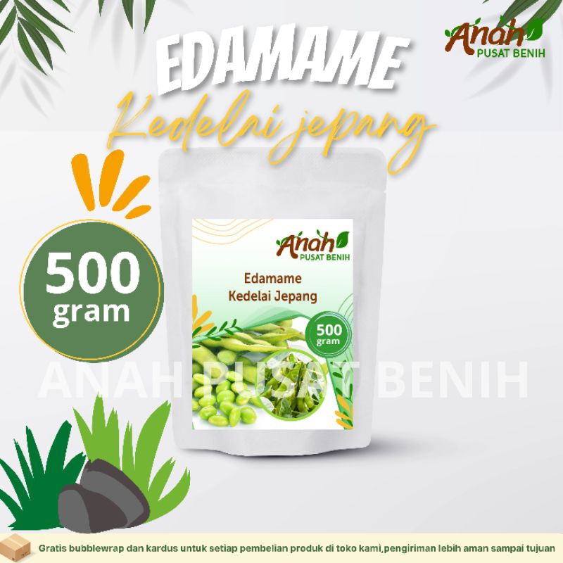 Jual Benih Edamame 500 gram / bibit edamame kedelai jepang / benih ...