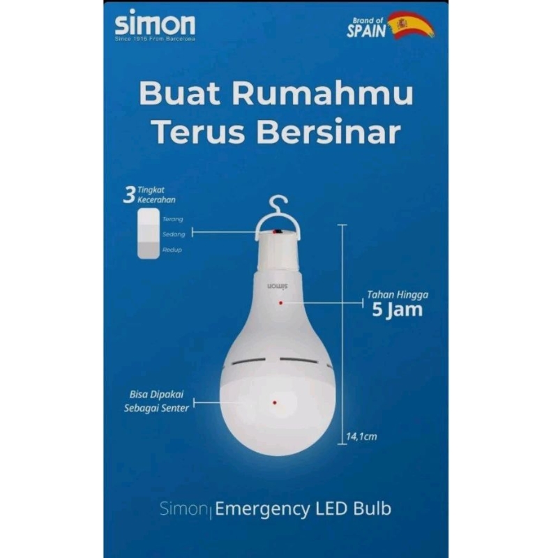 Jual Simon Lampu Emergency Bulb 9W - Lampu Darurat - Lampu Camping ...