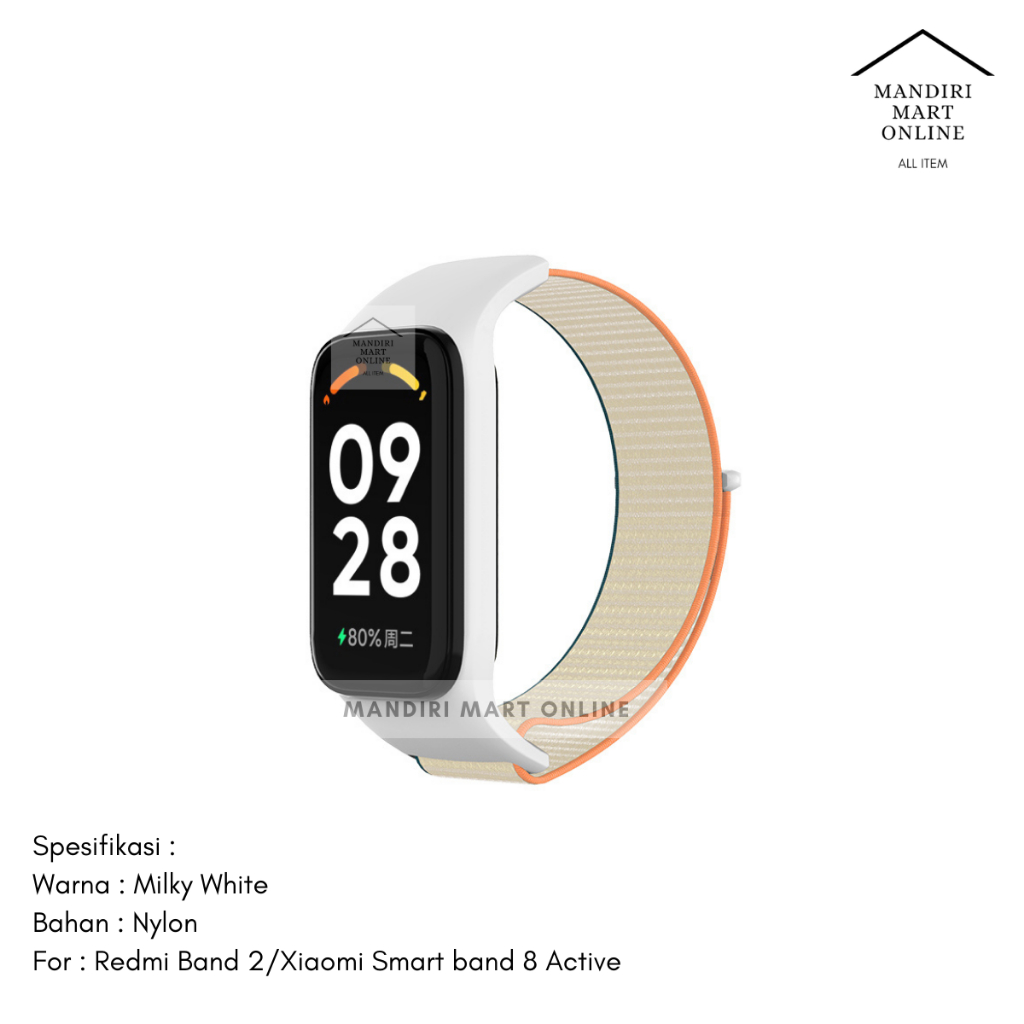 Jual Strap Xiaomi Smart Band 8 Active Nylon Tali Pengganti Redmi Band 2 Bahan Nilon | Shopee ...