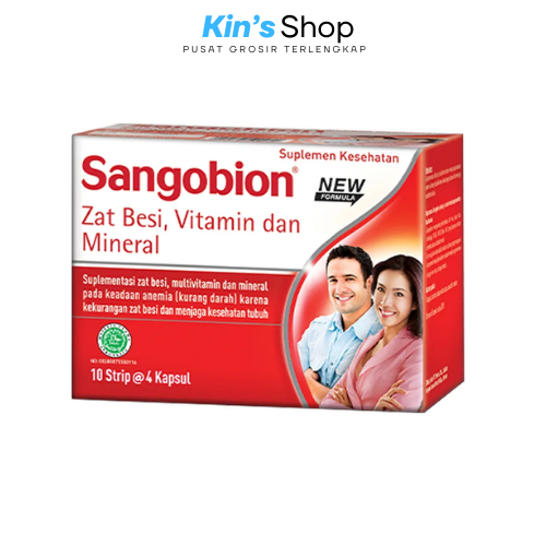Jual Sangobion 1 Box [10strip @4 kapsul / Box] | Shopee Indonesia