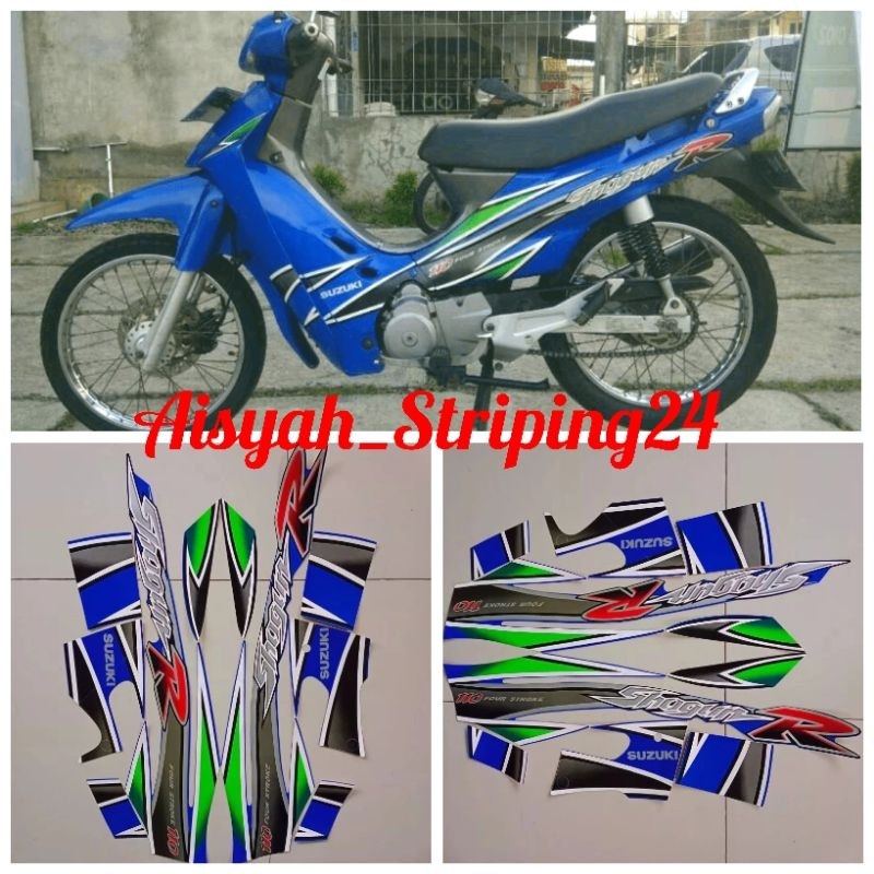 Jual STIKER STRIPING LIS BODY MOTOR SUZUKI SHOGUN R 110 FOUR STROKE ...