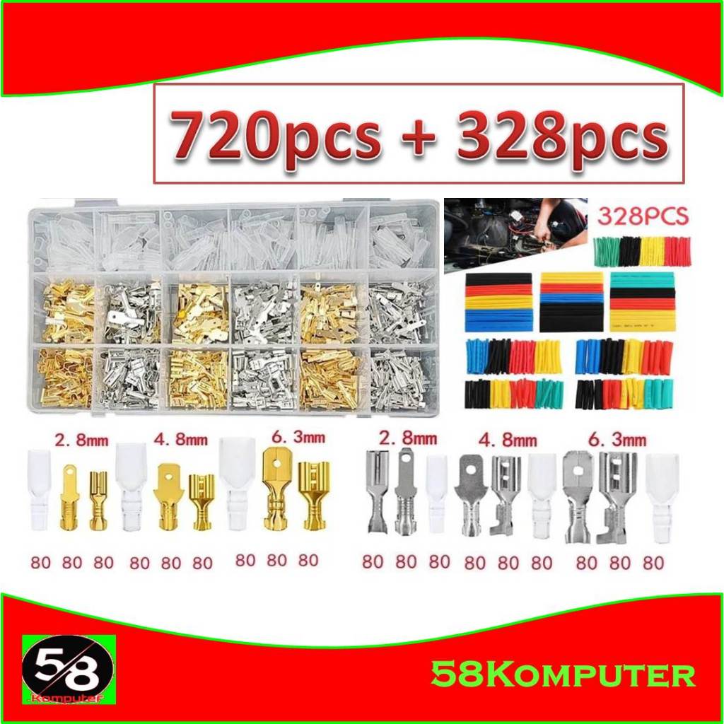 Jual Skun Gepeng Male To Female ? Terminal Wire Crimp Connector Spade ...