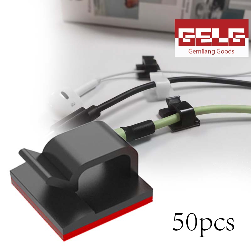 Jual Cable Organizer Klip Kabel LED Strip Selang dan Neon Flex Pengikat ...