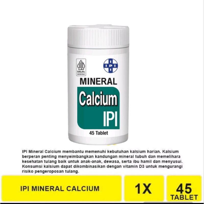 Jual IPI Mineral Calcium Kalsium Vitamin Tulang | Shopee Indonesia