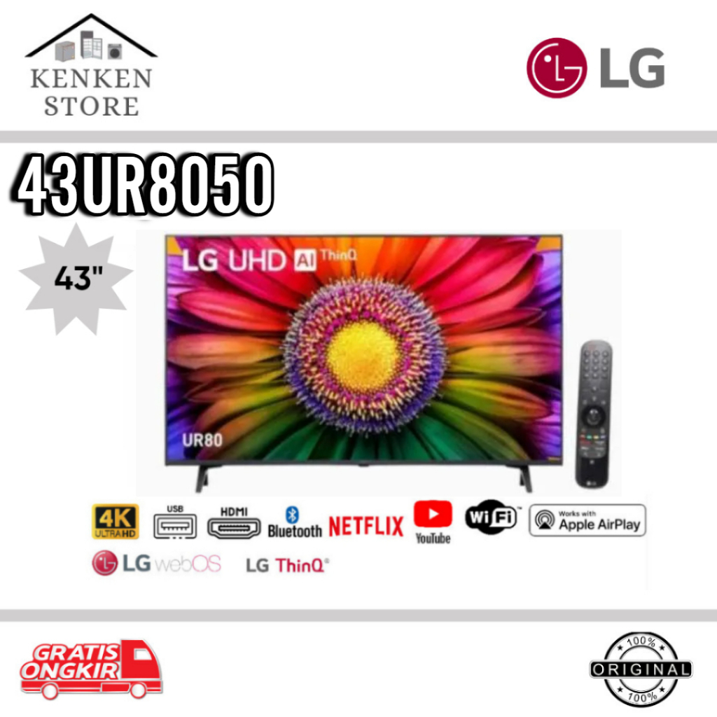 Jual TV LED SMART LG 43INCH-75INCH 43UR8050 WITH MAGIC REMOTE 43INCH ...