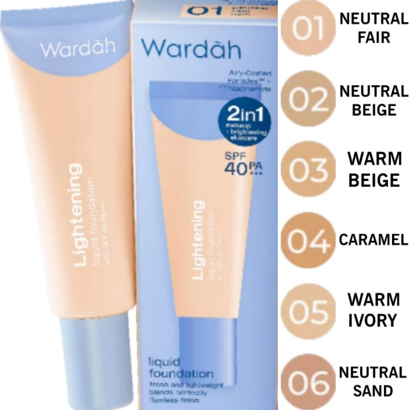 Jual Wardah Lightening Liquid Foundation | Shopee Indonesia