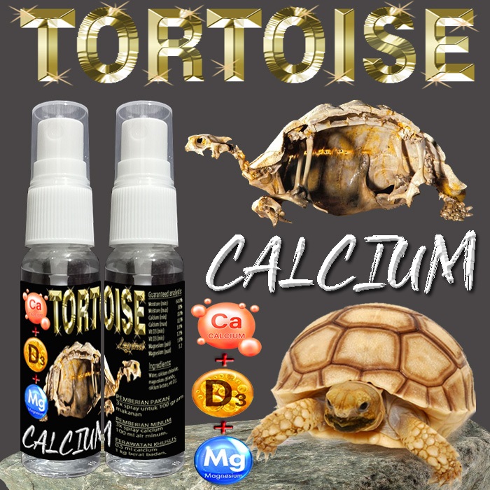 Jual TORTOISE CALCIUM CAIR +D3 KALSIUM CALSIUM LIQUID VITAMIN SUPLEMEN ...