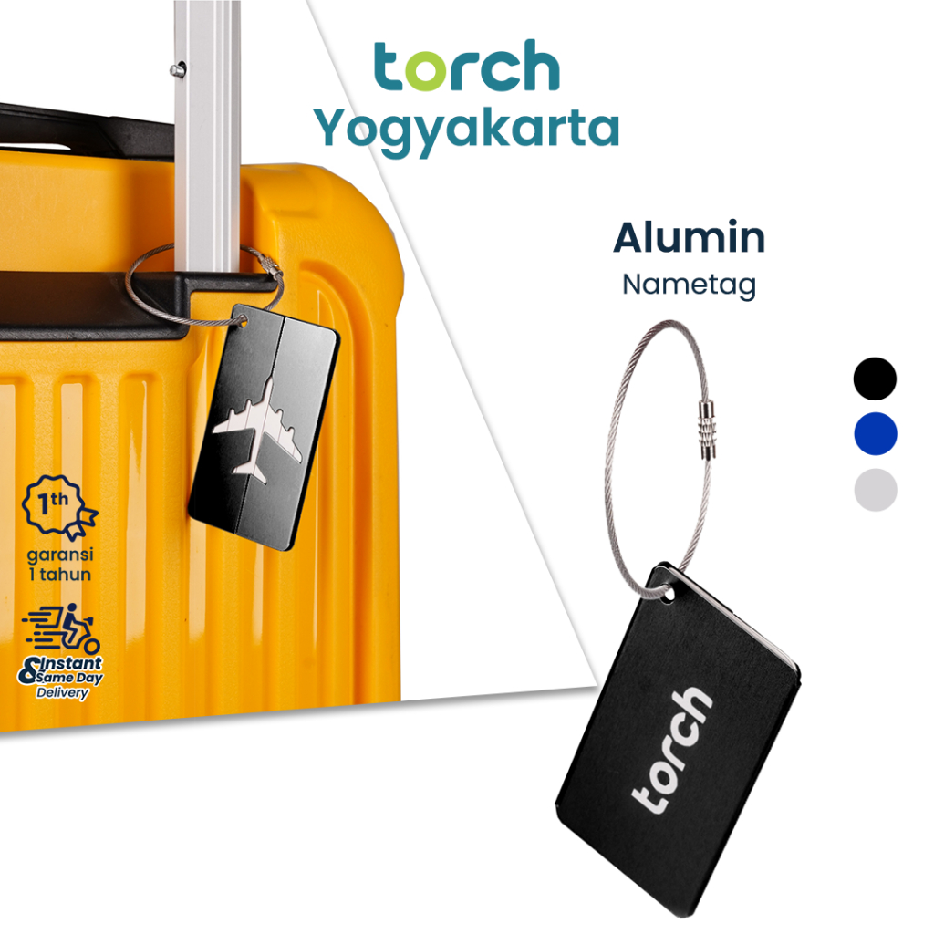 Jual TORCH Alumin Hangtag Name Tag Tanda Pengenal Label Koper Backpack ...