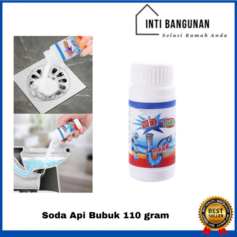 Jual Bubuk Anti Sumbat Soda Api Bubuk 110 gram Pipa Wastafel Toilet Wc ...
