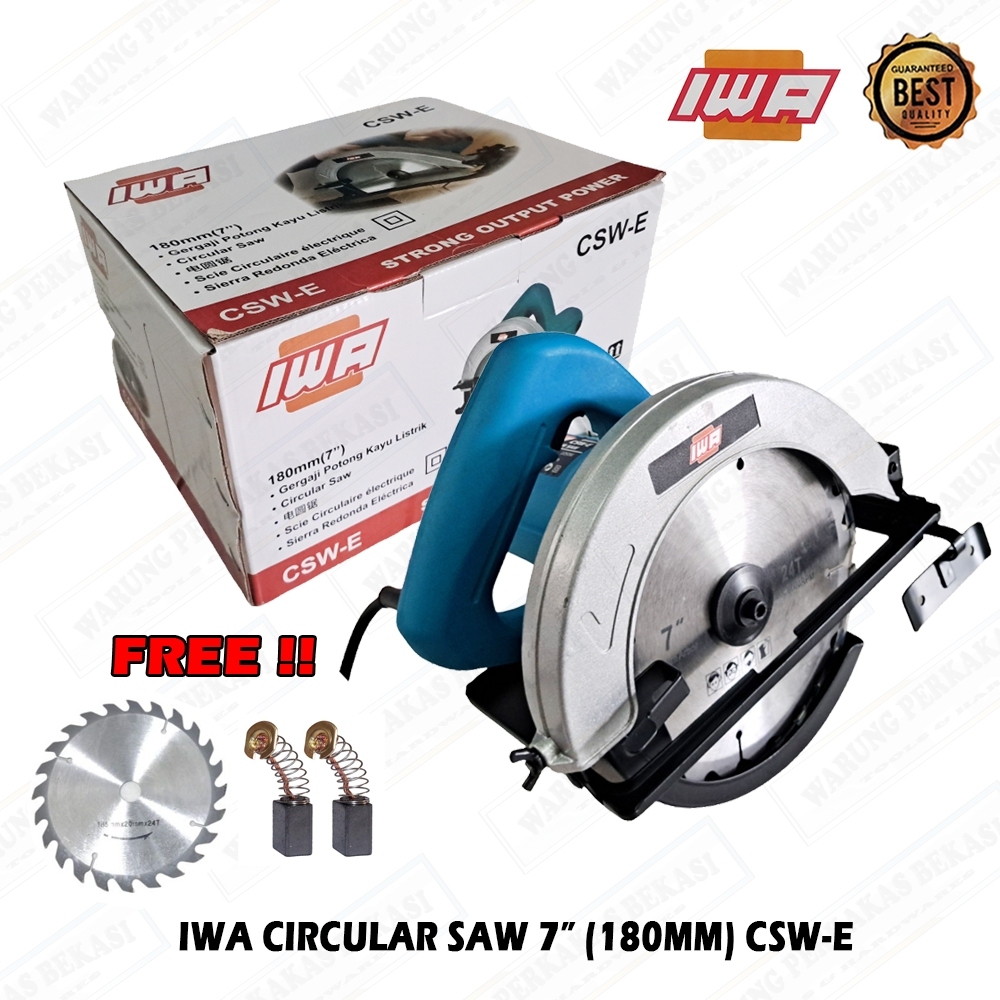 Jual MESIN SERKEL CIRCULARSAW 7 INCH IWA MESIN GERGAJI POTONG KAYU ...