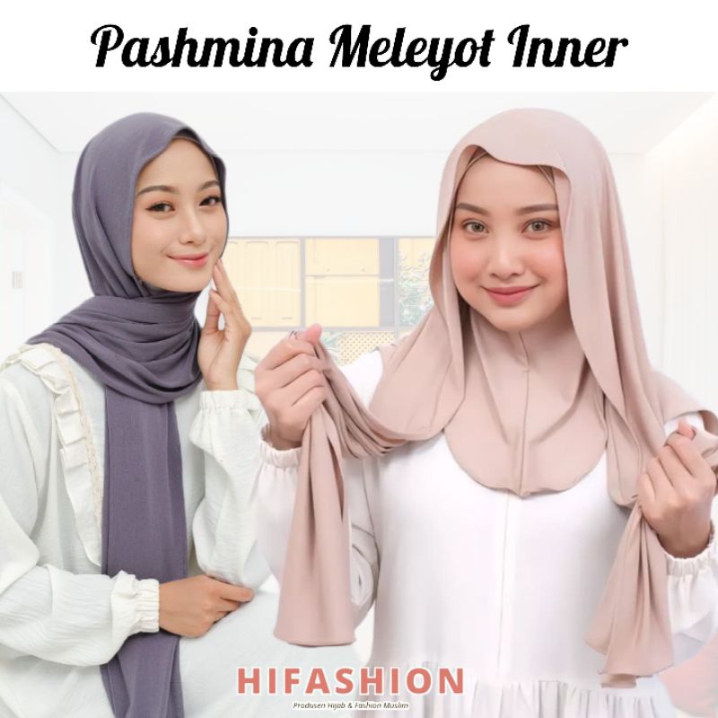 Jual Pashmina Meleyot Inner Ninja Jersey Oval Instan | Shopee Indonesia
