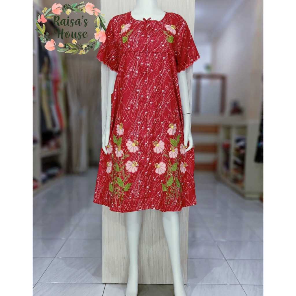 Jual DASTER PENDEK BORDIR KHAS MALANG | MERAH - BUNGA GARIS | Shopee ...