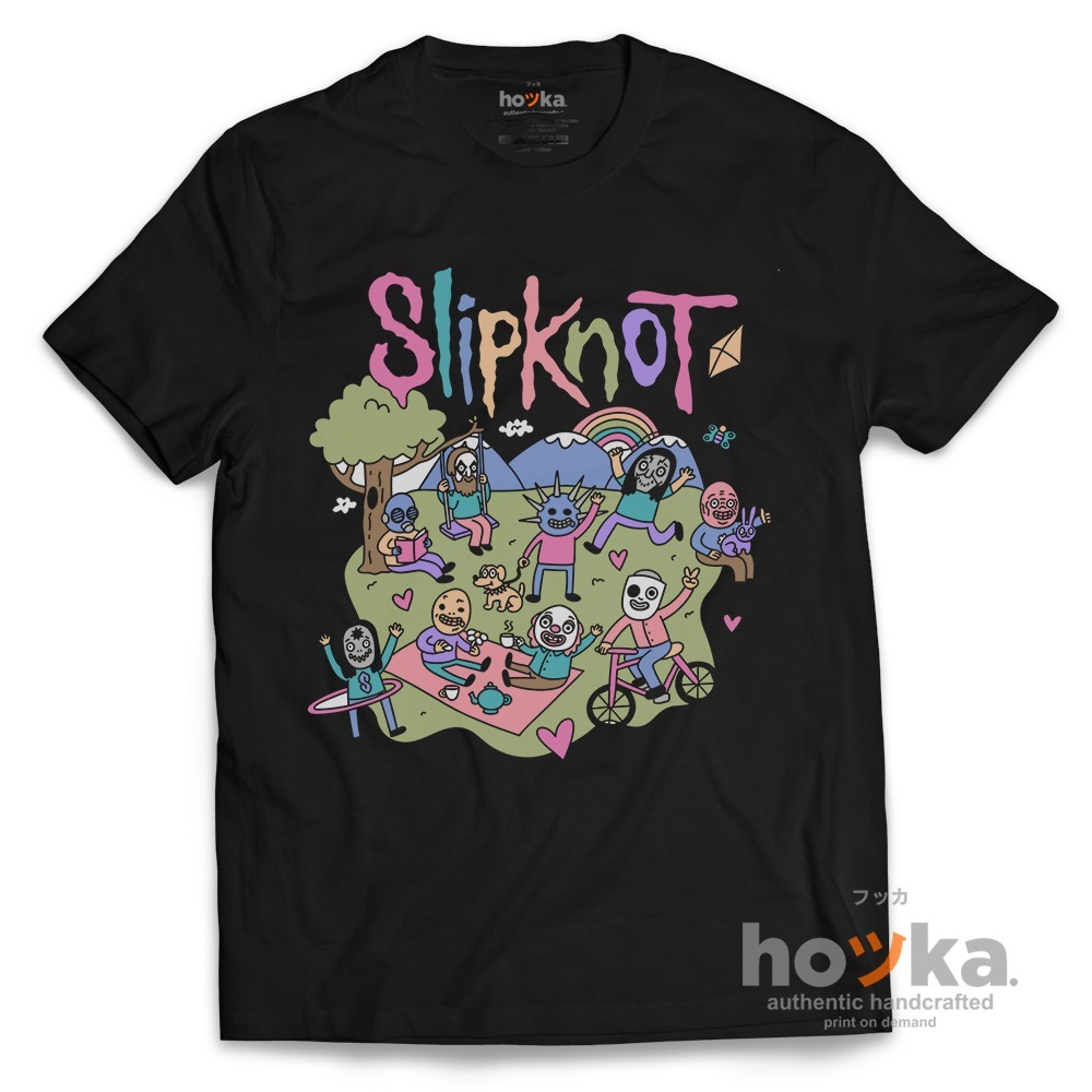 Jual Kaos Slipknot HOOKA Distro Premium Baju Band Slipknot | Shopee ...