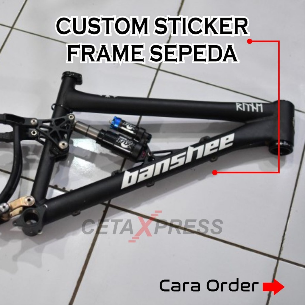 Jual STICKER CUSTOM SEPEDA CUTTING NAMA | Shopee Indonesia