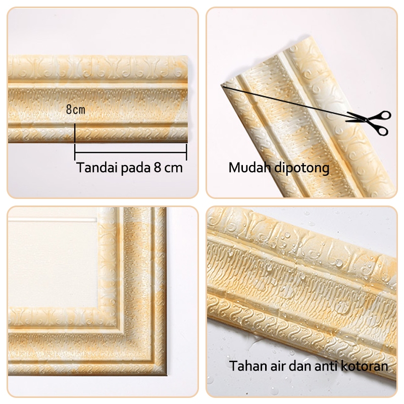 Jual WALL BORDER LIST (LEBAR 5 CM) WALL BORDER FOAM 3D /WALLPAPER LIST ...