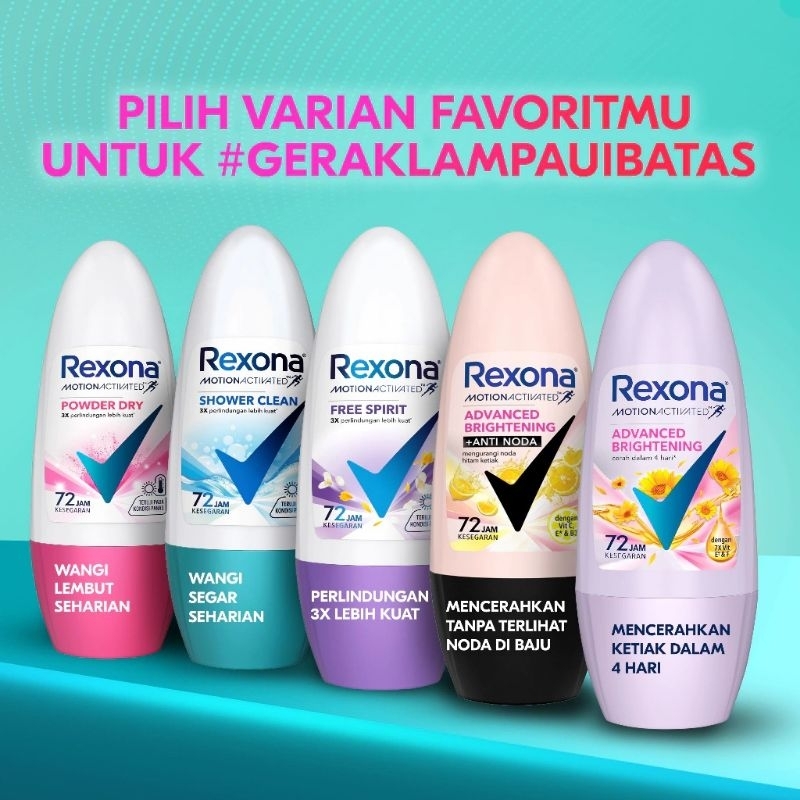 Jual Rexona Women - Deodorant Roll On - 45ml | Shopee Indonesia