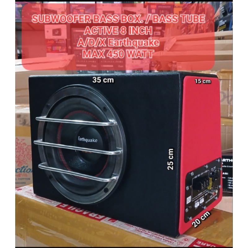 Jual Speaker BASS TUBE 8inch (ACTIVE) A/D/X Earthquake (mobil)MAX 450 ...
