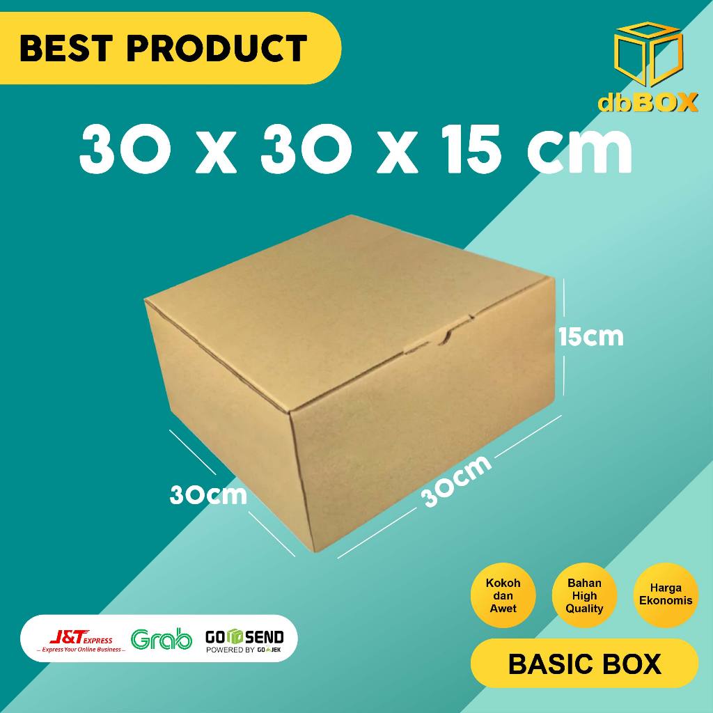 Jual (10Pcs) Kardus 30x30x15 cm --Die Cut dan easy usage— | Shopee ...