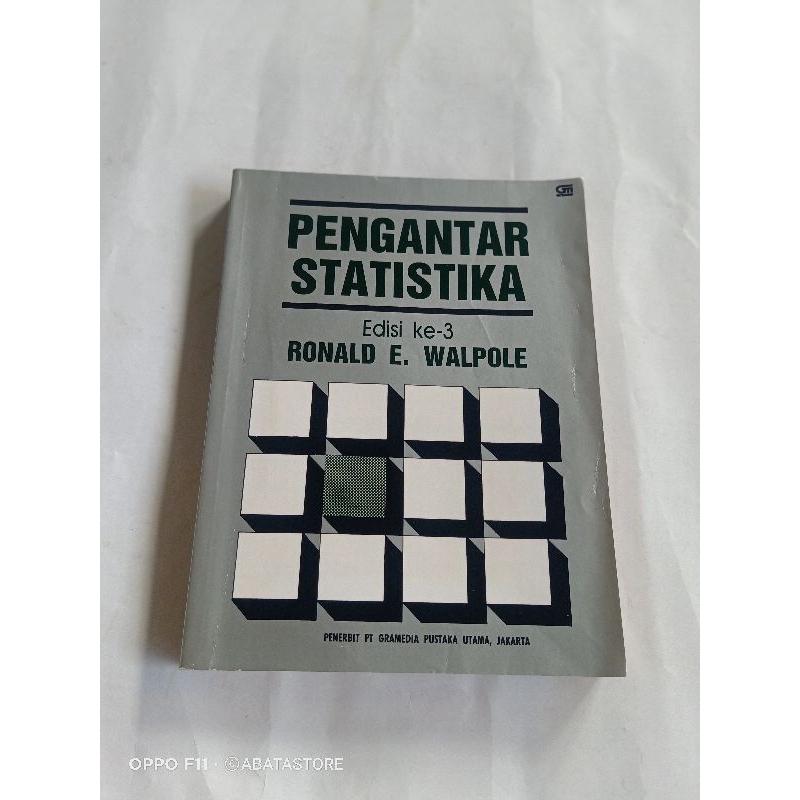 Jual BUKU PENGANTAR STATISTIKA EDISI 3 RONALD E | Shopee Indonesia Jual BUKU PENGANTAR STATISTIKA EDISI 3 RONALD E | Shopee Indonesia