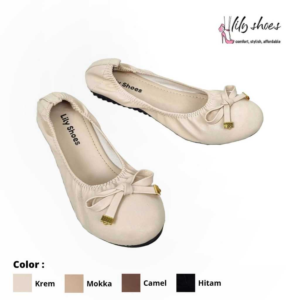 Jual LILY SHOES - Mochimochi Sepatu Wanita Flatshoes Balerina / Teplek ...