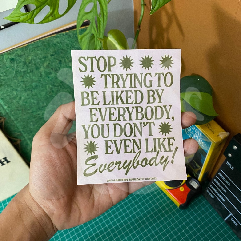 Jual stiker / stiker poster / sticker aesthetic / sticker tumblr ...