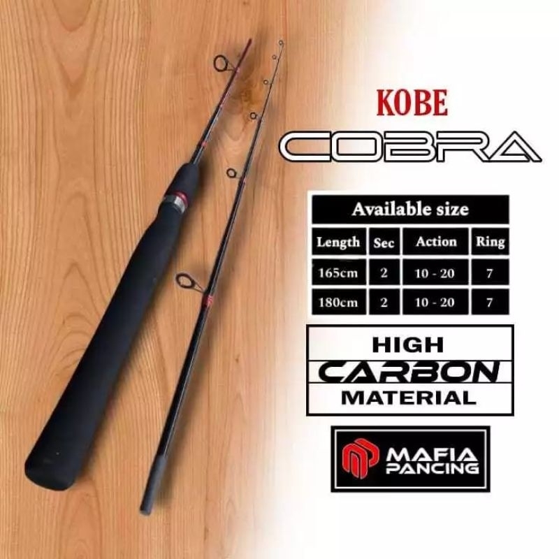 Jual Joran pancing KOBE COBRA 165-180 Carbon Solid | Shopee Indonesia