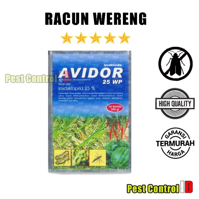 Jual AVIDOR 25 WP (Racun Wereng) Insektisida ampuh membunuh hama wereng ...