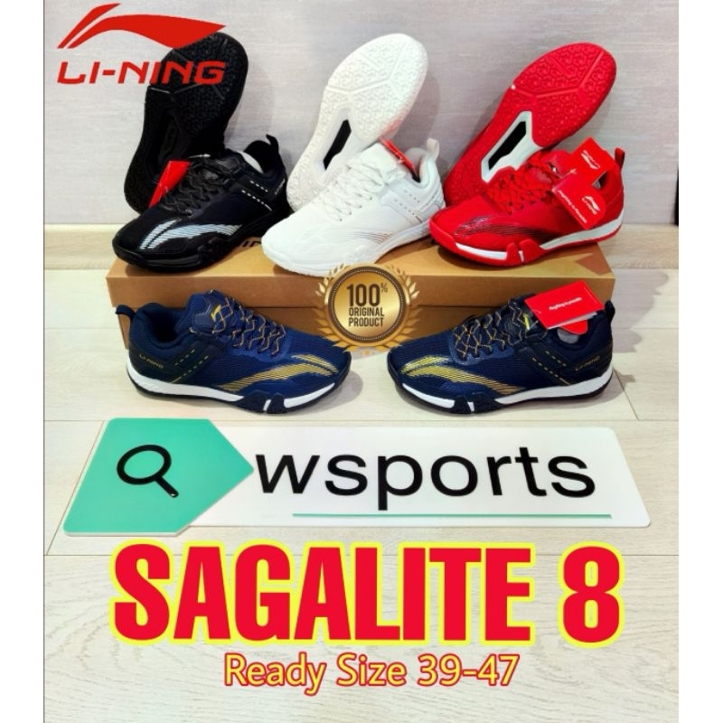 Jual Sepatu Badminton LiNing Saga Lite SAGALITE 7 8 9 X Original ...