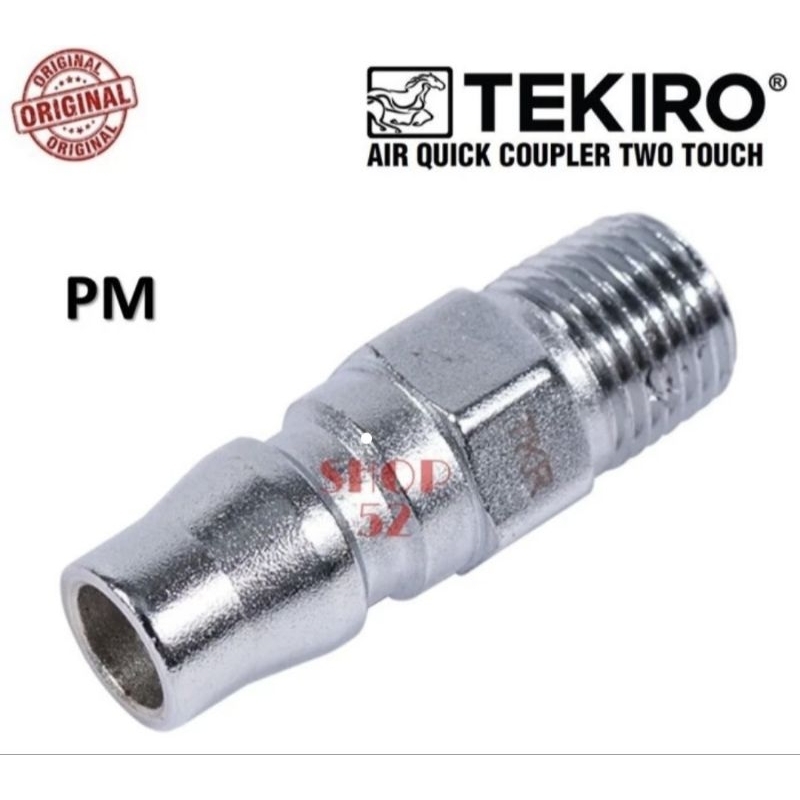 Jual Tekiro Air Quick Coupler Two Touch Kopler Angin Plug PM Connector Konektor Angin Nepel ...