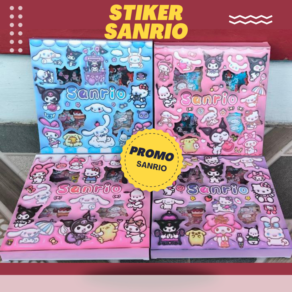 Jual STIKER SANRIO KUROMI CINNAMOROLL MY MELODY ISI 100 LEMBAR STICKER ...