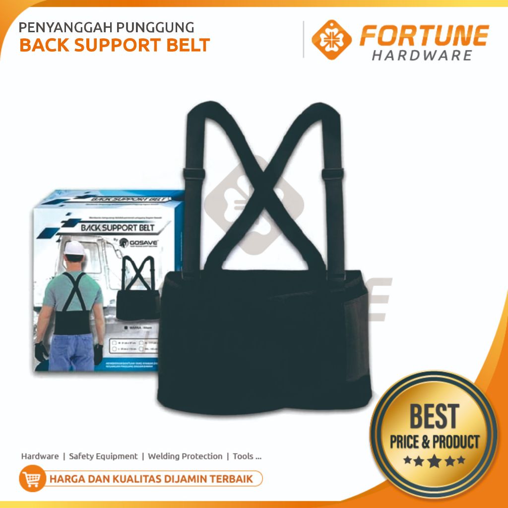 Jual Back Support Belt Penyangga Punggung dan Pinggang Gosave | Shopee Indonesia