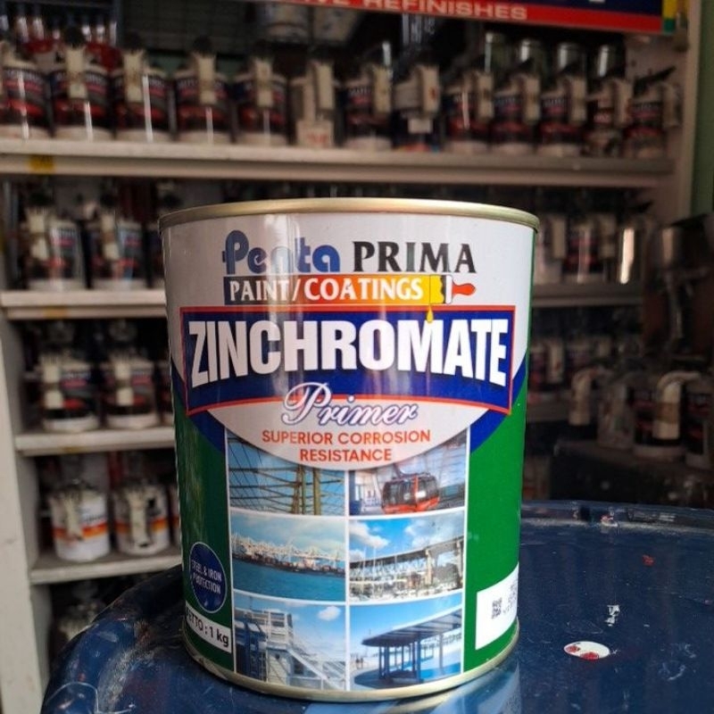 Jual zinchromate/ Cat dasar besi / Cat meni besi 1 kg grey, green ...