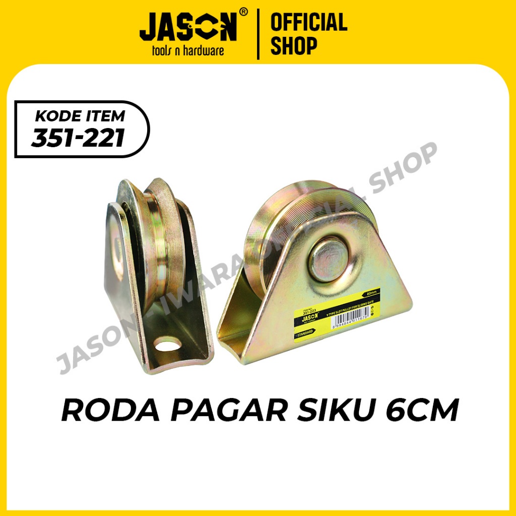 Jual JASON RODA PAGAR SIKU V | RODA REL PAGAR BESI 4 UKURAN | 351-221 ...