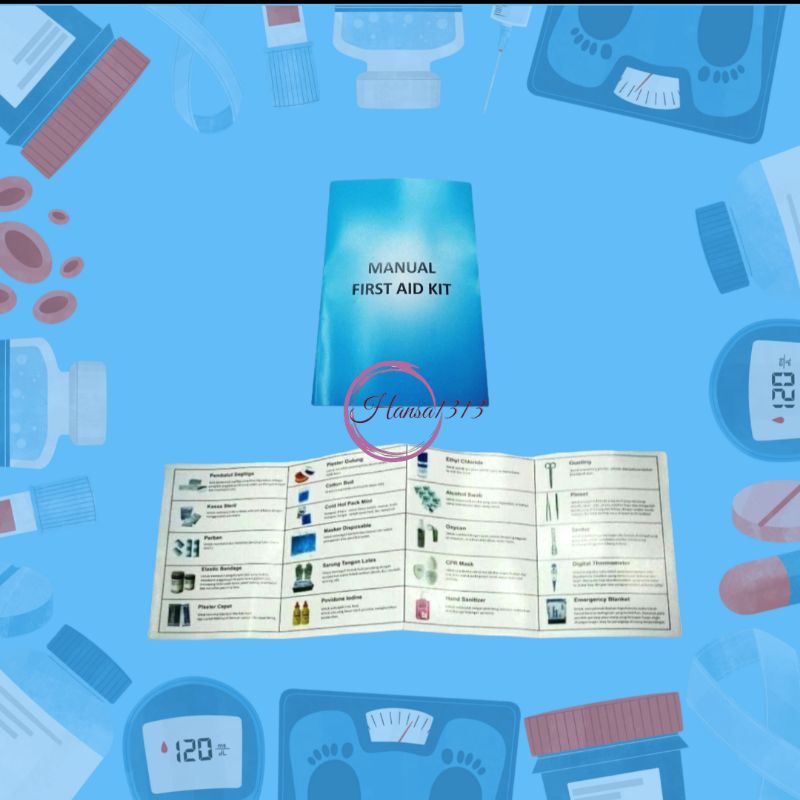 Jual Daftar Isi P3K Manual First Aid Kit | Shopee Indonesia