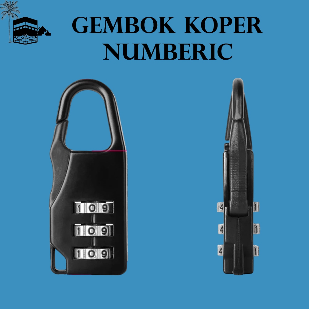 Jual Gembok Koper Standar TSA Plastik Besi Gembok Numeric Angka Anti ...