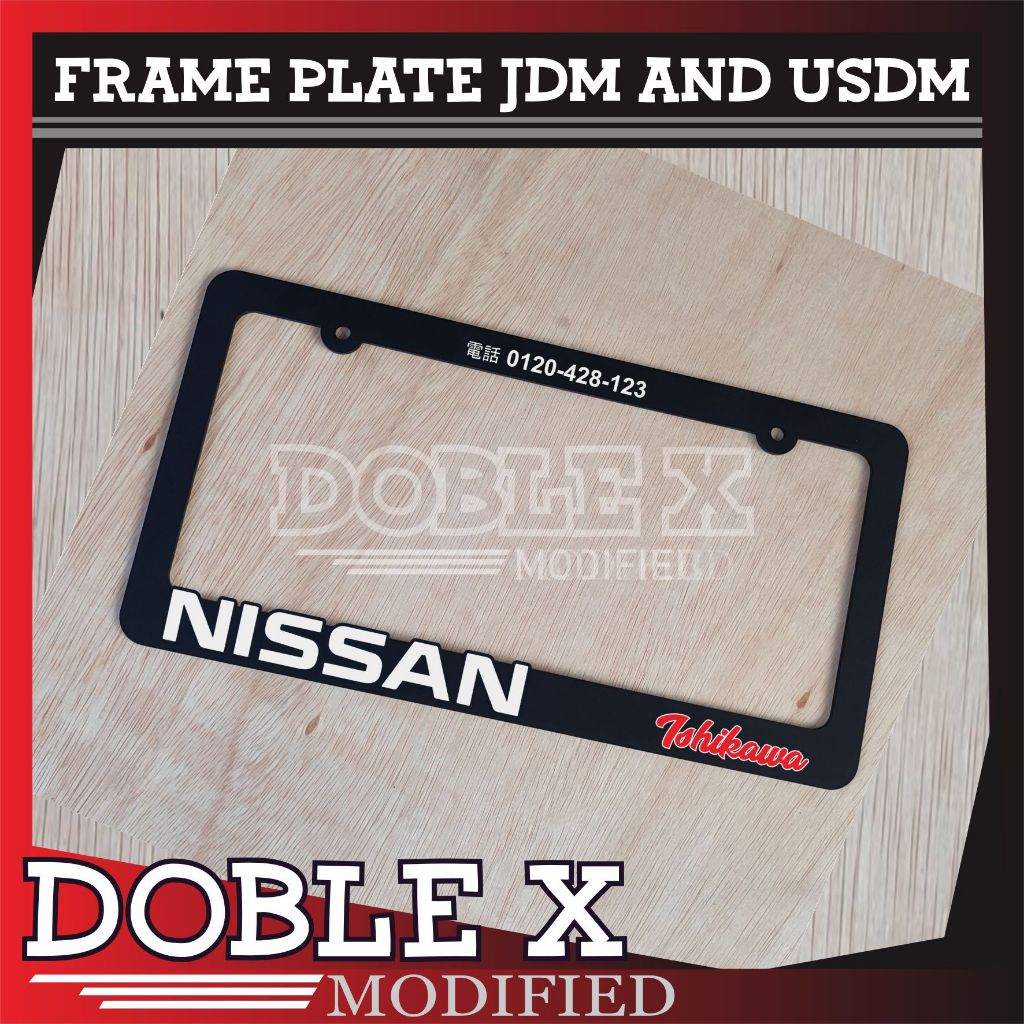 Jual FRAME LICENSE PLAT CUSTOM JDM FUN NISSAN RE STAGE | Shopee Indonesia