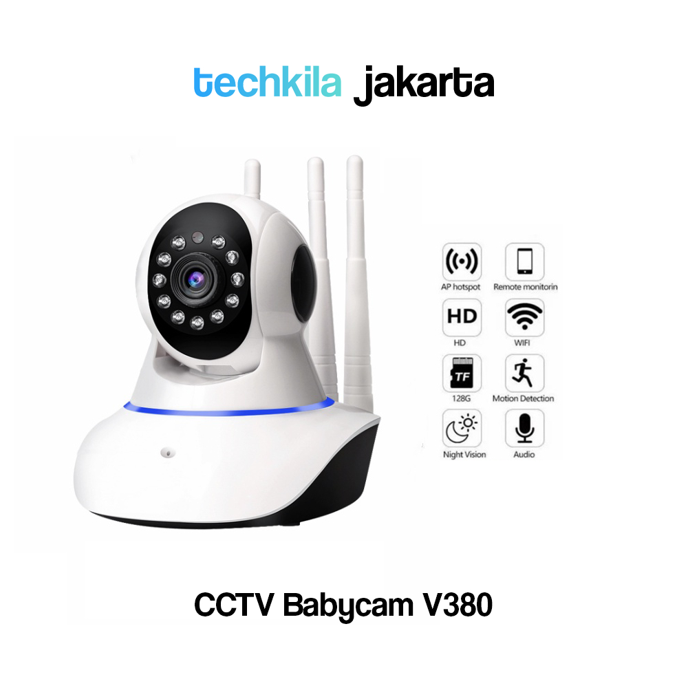 Jual BABY CAMERA V380 IP CAMERA WIRELESS / CCTV WIFI 3 ANTENA | Shopee ...
