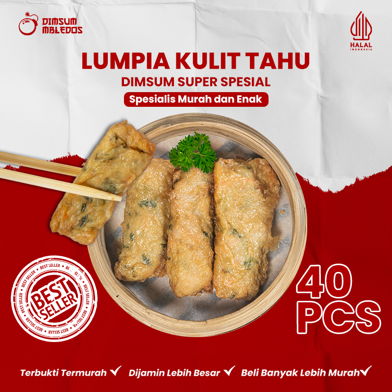 Jual Dimsum Lumpia Kulit Tahu / Kembang Tahu Frozen Isi 40 – Halal ...